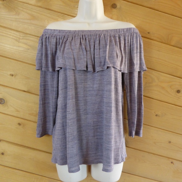 dolan | Tops | Dolan Anthropologie Charla Off The Shoulder Ruffle Top ...